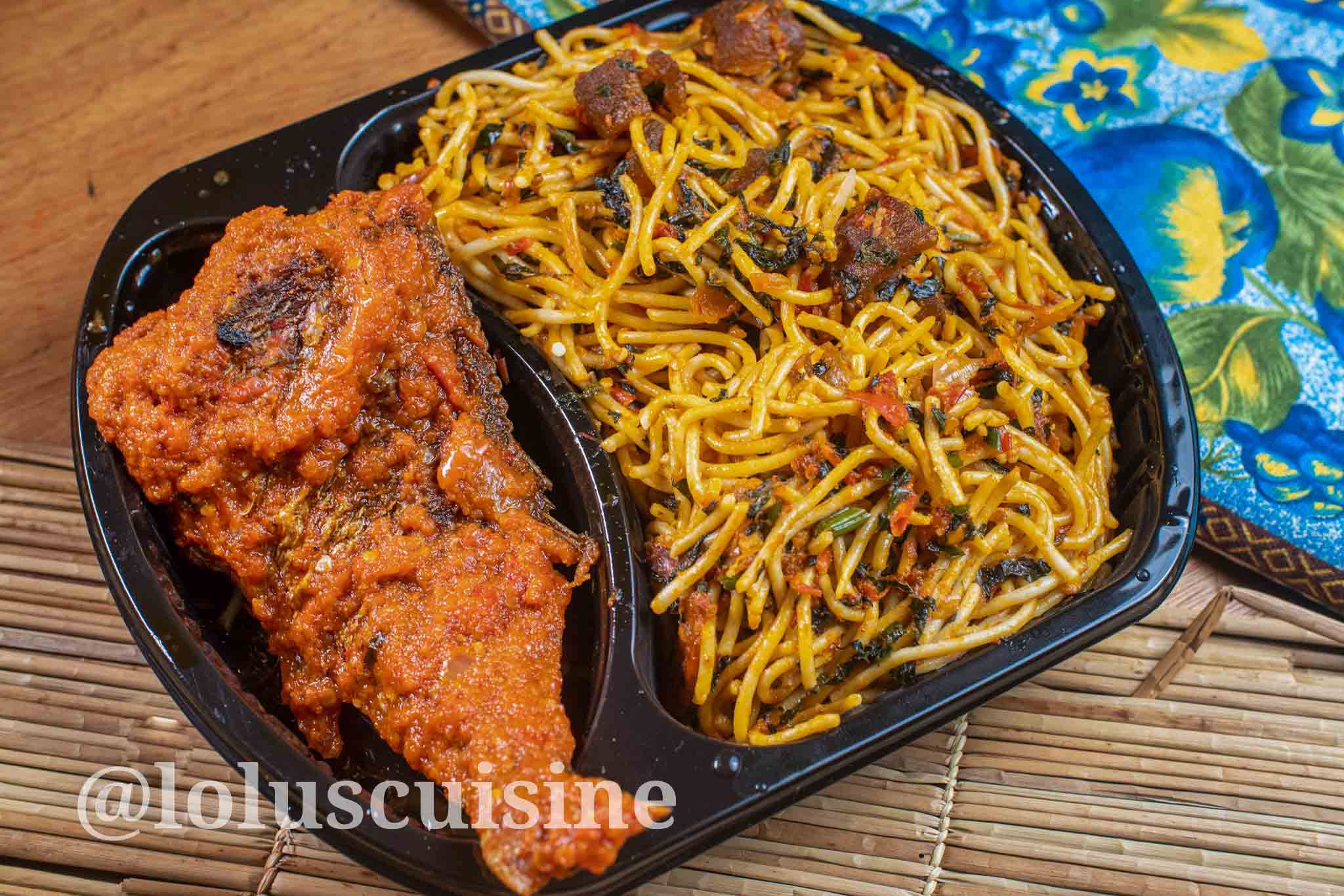 Native Spaghetti - Lolu's Cuisine | Food delivery and event catering in ...